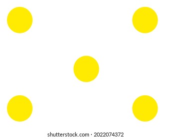 5 Point Circle Shape White Background Stock Illustration 2022074372 ...