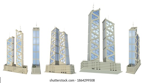 5 Various Sides View Renders Fictional Stock Illustration 1840748374 ...