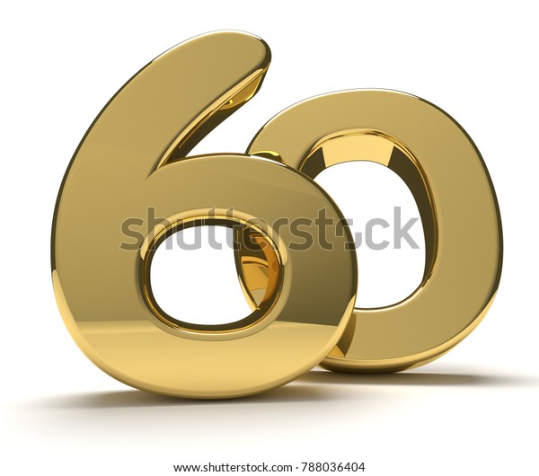 60 Golden Isolated 3d Rendering Stock Illustration 788036404 | Shutterstock