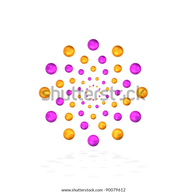 60 Spheres Floating Space Bitmap Illustration Stock Illustration ...