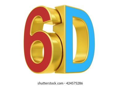 6d Logo 3d Rendering Isolated On Stock Illustration 424575286 ...
