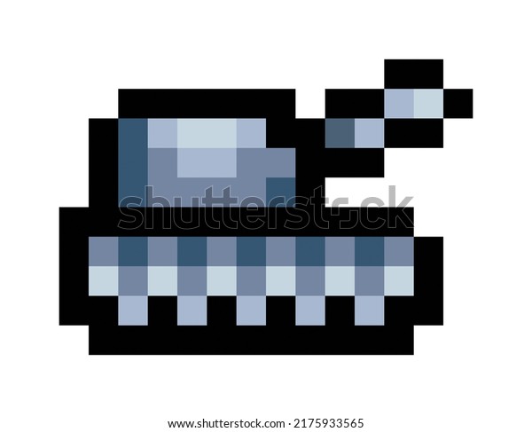 8 Bit Pixel Art Stle Blue: ilustrações stock 2175933565 | Shutterstock