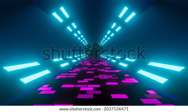 80s Retro Abstract Technology Background Blue Stock Illustration ...