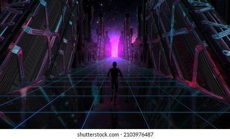 80s Sci Fi Space Runawy Background Stock Illustration 2103976487 ...