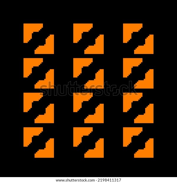8bit Background Ilustrator Texture Abstrack Black Stock Illustration ...