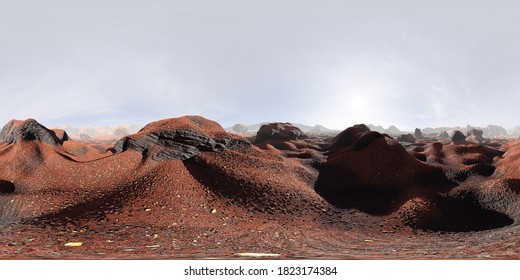 8k Hdri Map Surface Planet Mars 库存插图 1823174384 | Shutterstock