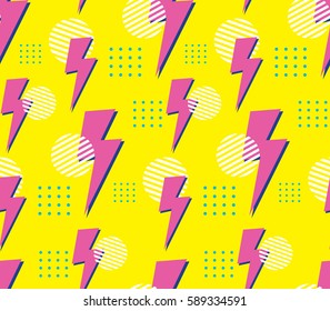 90s Style Seamless Pattern Stock Illustration 589334591 | Shutterstock