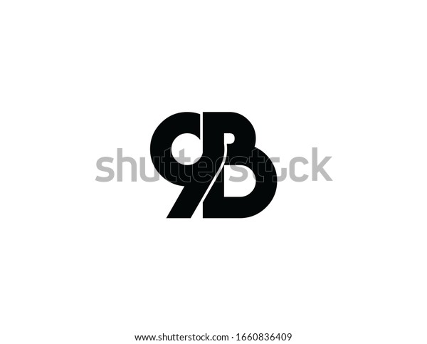 9b Original Monogram Logo Design Stock Illustration 1660836409