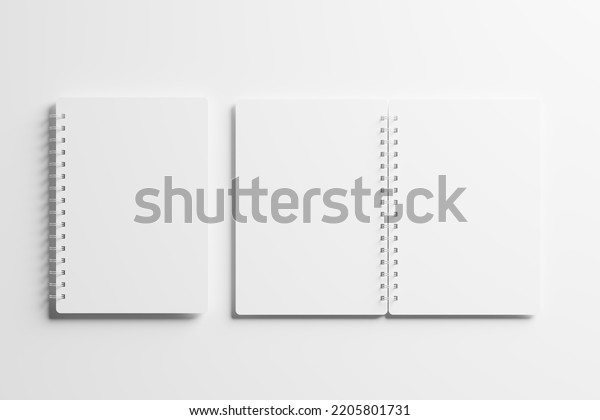 A4 A5 Rounded Corner Spiral Notebook Stock Illustration 2205801731 ...