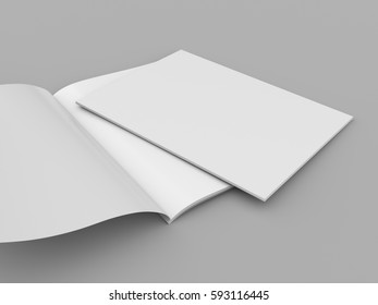 A4 Magazines Template 3d Rendering Stock Illustration 593116445 ...