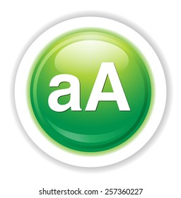 Aa Button Stock Illustration 257360227 | Shutterstock