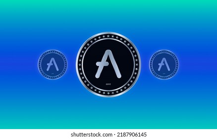 Aave Virtual Currency Image 3d Illustrations Stock Illustration ...