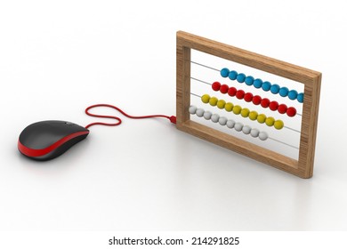 One Abacus Mouse Concept Old New Stock Illustration 166096106 ...