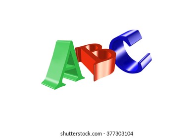 Abc 3d Letters Stock Illustration 377303104 | Shutterstock