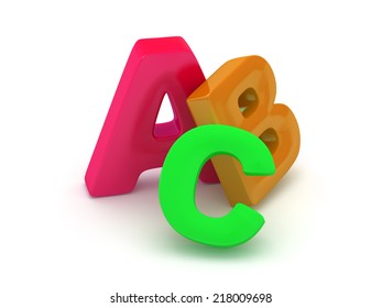 Abc Alphabet 3d Stock Illustration 218009698 | Shutterstock