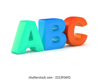 Abc Alphabet 3d Stock Illustration 218009716