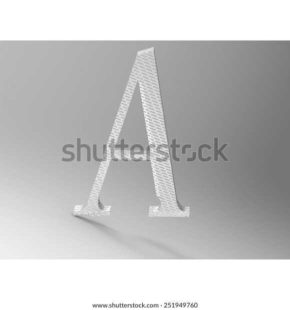 Abc Rendering Letters On Gray Background 스톡 일러스트 251949760 | Shutterstock