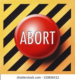 Abort Button Red: ilustración de stock 133836512 | Shutterstock