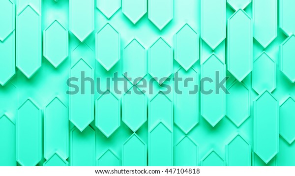Abstract 3d Background Made Oblong Geometry Stock Illustration 447104818