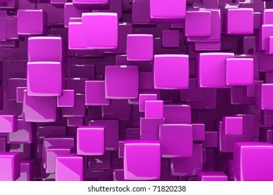 Abstract 3d Purple Cubes Stock Illustration 71820238 | Shutterstock
