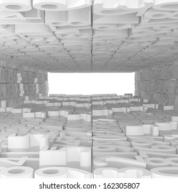 Abstract 3d Text Inside Box Number Stock Illustration 162305807 ...