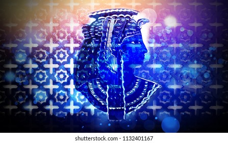 Abstract Ancient Egyptian Background Cleopatra Eastern Stock ...