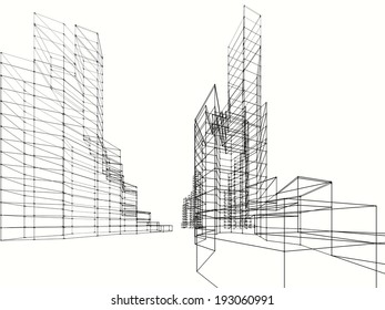 Abstract Architecture Background Stock Illustration 193060991 ...