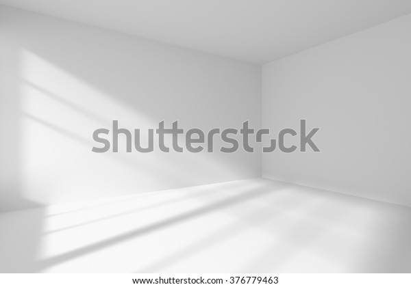 Abstract Architecture White Room Interior Empty Stock Illustration ...