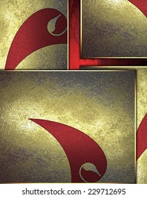 Abstract Metallic Background Name Plate Gold 스톡 일러스트 229784875 ...