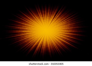 Fiery Explosion Boom On Black Background Stock Vector (Royalty Free ...