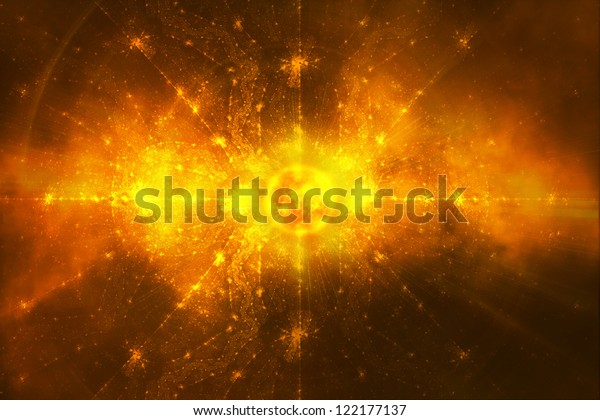 Abstract Background Big Explosion Sun End Stock Illustration 122177137 ...