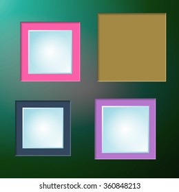 Abstract Background Color Boxes Template Text 스톡 일러스트 360848213 ...