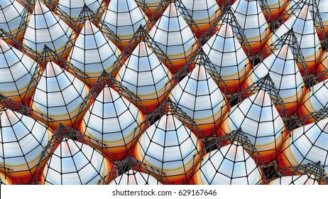Abstract Background Cones 3d Rendering Stretched Stock Illustration ...