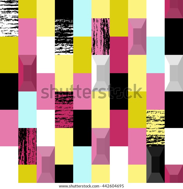 Abstract Background Modern Seamless Pattern Rectangle Stock ...