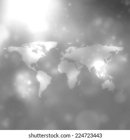 Abstract Background World Map Stock Illustration 224723443 | Shutterstock