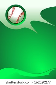 Background Abstract Green Baseball Ball Illustration Stock Vector ...