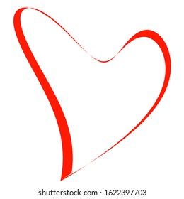 Abstract Bitmap Image Heart Form Ribbon: ilustración de stock 1622397703