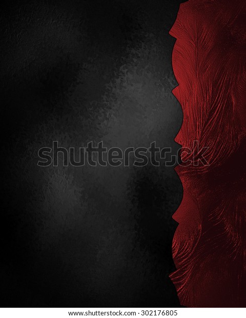 Abstract Black Background Red Edge Element Stock Illustration 302176805 ...