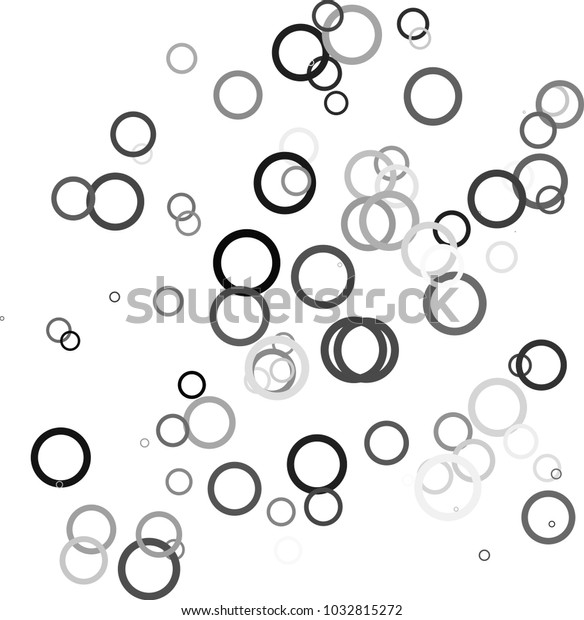 Abstract Black Circles Pattern Illustration Isolated Stock Illustration ...