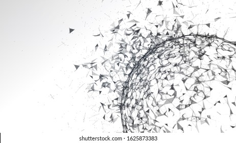Abstract Plexus Vector Illustration: стоковая векторная графика (без ...