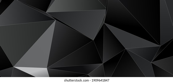 Abstract Black Triangle Background Thin White Stock Illustration ...