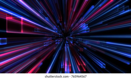 Abstract Blocks Background Light Line 3d Stock Illustration 765964567 ...