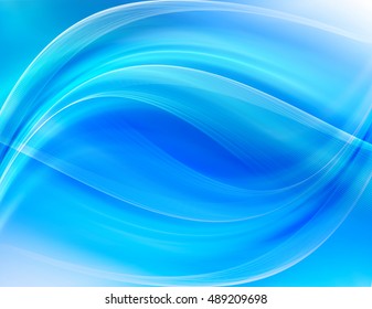 Cool Blue Wavy Background Stock Vector (Royalty Free) 116109805