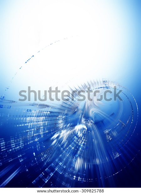 Abstract Blue Background Detailed Computer Graphics Stock Illustration ...