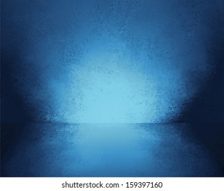 Abstract Blue Background Empty Room Interior Stock Illustration ...