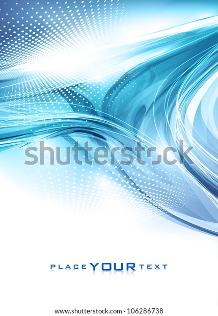 Abstract Blue Background Lighting Effect Rasterized Stock Illustration ...