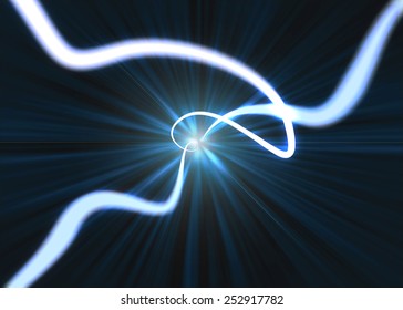 Abstract Blue Background Like Lightspeed Space Stock Illustration ...