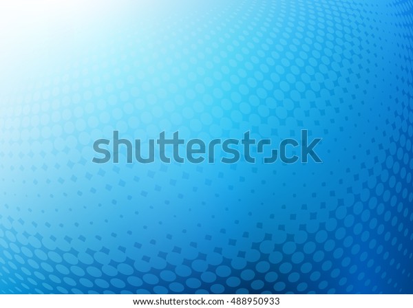Abstract Blue Dot Design Background Template Stock Illustration ...