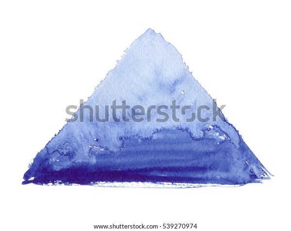Abstract Blue Gradient Asymmetrical Triangle Painted Stock Illustration ...