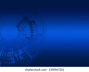 Abstract Blue Gradient Technology Background Stock Illustration 1390967231